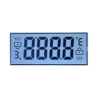 China 3V Positive HTN 3 O' CLOCK Transmissive Thermometer Segment Code Screen for sale
