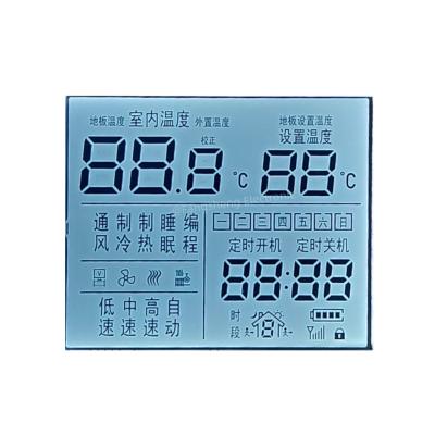 China Custom TN LCD thermostat Positive display Tn LCD Display Screen TN HTN Positive Transflective 7segment LCD Panel LCD Screen LCD Display for sale