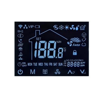 China Custom Thermostat Va Lcd Display Va Screen Room Thermostat VA LCD Display Project Black And White Segment Display Screen for sale