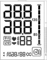 China Digital 7 Segment Lcd Module , Transparent Va Lcd Module Screen For Sphygmomanometer for sale