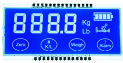 China TN / STN / HTN LCD Display Positive Mode 2.8V With Pin / Rubber Connector for sale