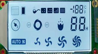 China Transflective Glass HTN LCD Display Panel Positive Segment For Washing Machine for sale