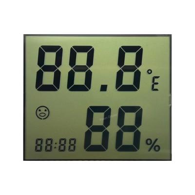 China Custom TN LCD Display for Temperature and Humidity Meter Segment LCD Panel for sale