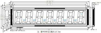 China Modo transmissivo do polarizador dos dígitos do módulo 7 da exposição do segmento STN LCD da série 7 à venda