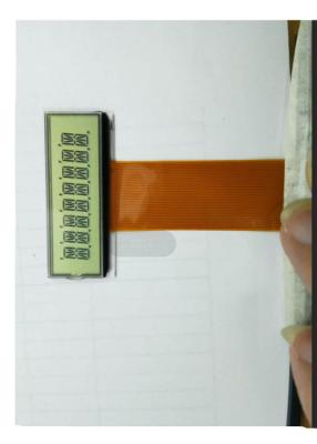 China 7 Segment TN LCD Display / Reflective LCD Module For Electronic Water Meter for sale