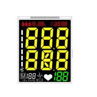 China Black Background VA LCD Display Negative Transmissive Segment 12 O'clock Viewing Angle for sale