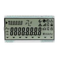 China Custom Size 7 Segment Square Screen HTN LCD Display 12 PIN Static Driving Method for sale