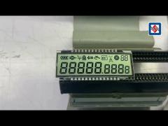 Factory Custom 8 dígitos TN LCD Display Positivo Conexão PIN de Sete Segmentos Para Contador Eletrônico de Gás