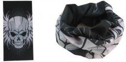 China Skull design tube scarf, tubular bandana, neck warmer for sale