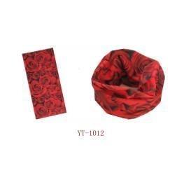 China Red Rose Flower Design Bandana (YT-1012) for sale