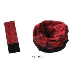 China Beautiful Design Scarf with Fleece Part for Winter Wearing (YT-3227) for sale