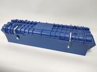 China Blue Roll Packaging Box Plastic Crate For Solid Rotary Die Cutting Cylinder Roll for sale