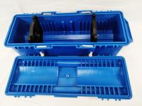China Blue Roll Packaging Box Plastic Crate For Solid Rotary Die Cutting Cylinder Roll for sale