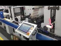 Our Magnetic cylinder with flexible die is cutting labels fast.