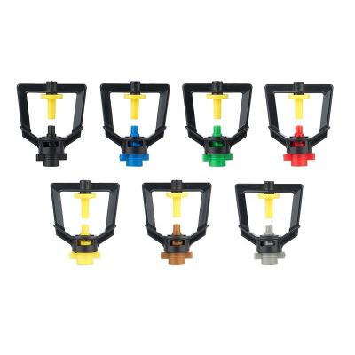 China Sprinkler rotativo de irrigação florestal com pressão de 150-300KPA e raio de pulverização de 0,9-1,5M à venda