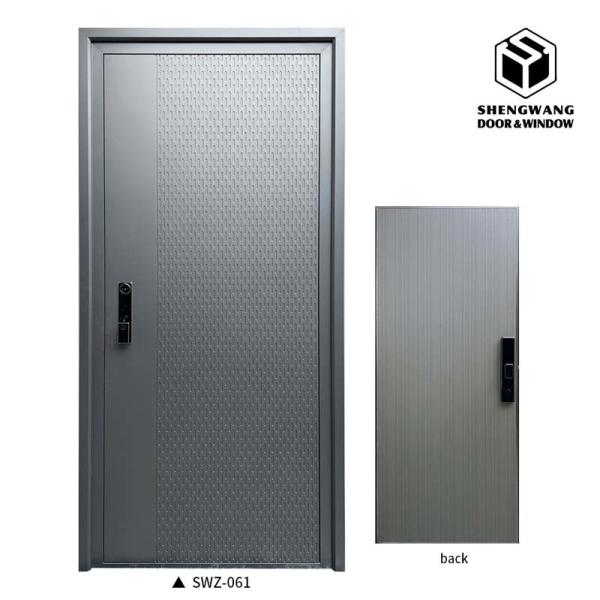 Quality Indoor Residential Aluminum Swing Door Commercial Swing Doors Powder Coating Finishing for sale