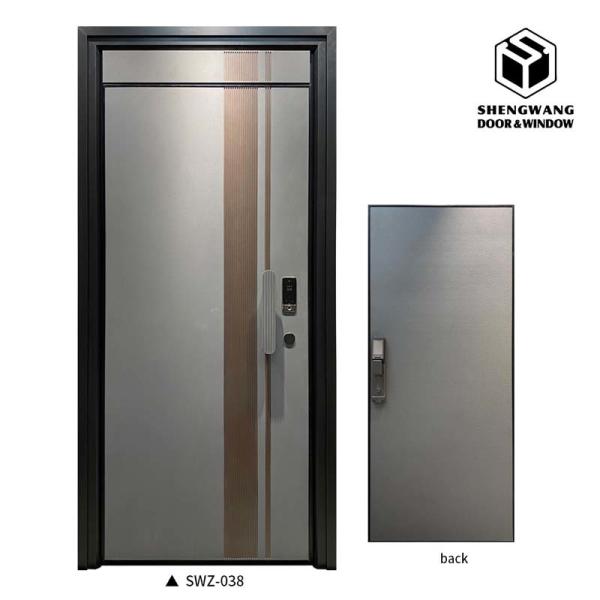 Quality Indoor Residential Aluminum Swing Door Commercial Swing Doors Powder Coating for sale