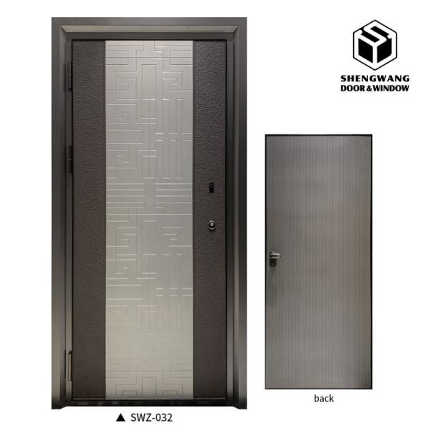 Quality Customizable Apartment Aluminum Swing Door Architectural Metal Swing Door for sale