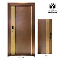 Quality Fire Resistance Brown Aluminum Garden Gate Smart Locks Aluminum Side Gates for sale