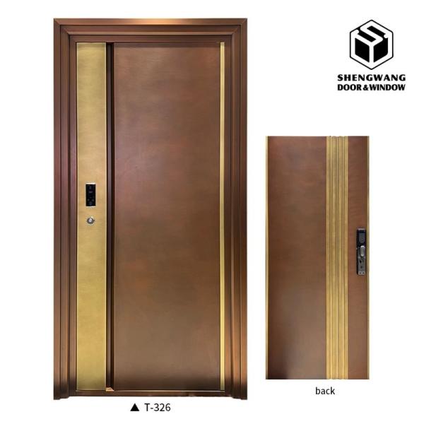 Quality Fire Resistance Brown Aluminum Garden Gate Smart Locks Aluminum Side Gates for sale