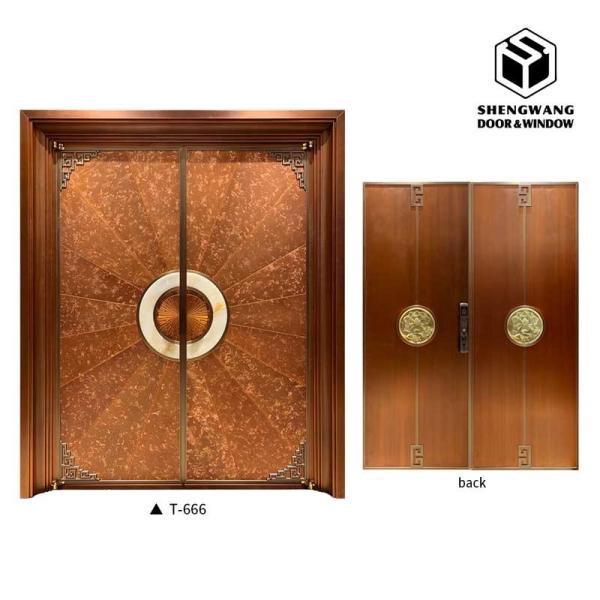 Quality Fire Resistance Brown Aluminum Garden Gate Smart Locks Aluminum Side Gates for sale
