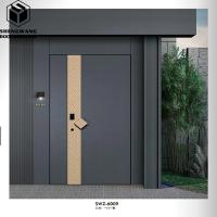 Quality Gray Bedroom Aluminum Entrance Door Residential Aluminium Front Doors For Homes for sale