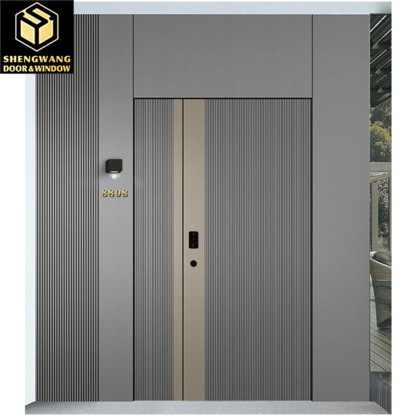 Quality Hotel Aluminum Entrance Door Scratch Resistant Aesthetics Aluminum Exterior for sale