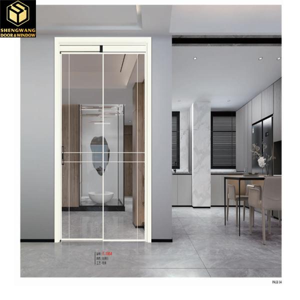 Quality Silver Aluminum Sliding Glass Door Insulated Glass Aluminium Sliding Frame For for sale