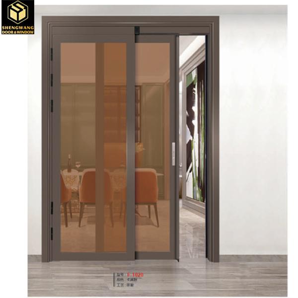 Quality Soundproof Hinged Aluminum Sliding Glass Door Indoor Aluminum Double Doors for sale