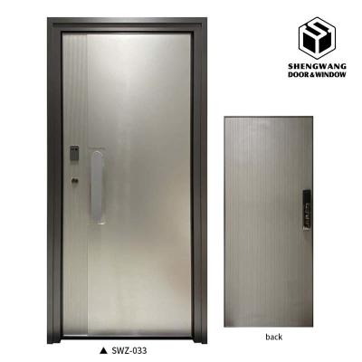 Veiligheid Houten Brand Aluminium Kamerdeuren Met Schoonheid THK 45mm Afwerking Panel Afgerond