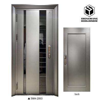 Cina Porta di sicurezza per appartamenti Porta di legno di alluminio insonorizzato Entrata sul mercato in vendita