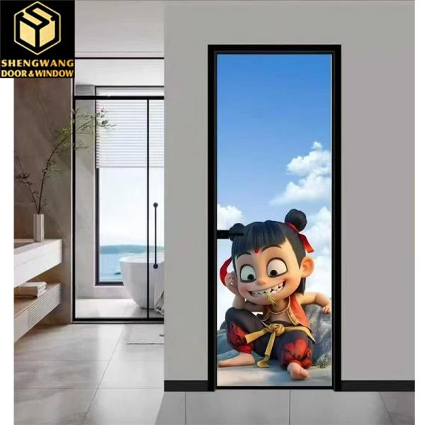 Quality Aluminium Sliding Glass Doors with Silver Color and Stainless Steel Handle for a for sale