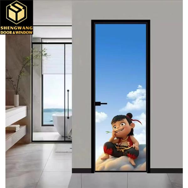 Quality Aluminium Sliding Glass Doors with Silver Color and Stainless Steel Handle for a for sale