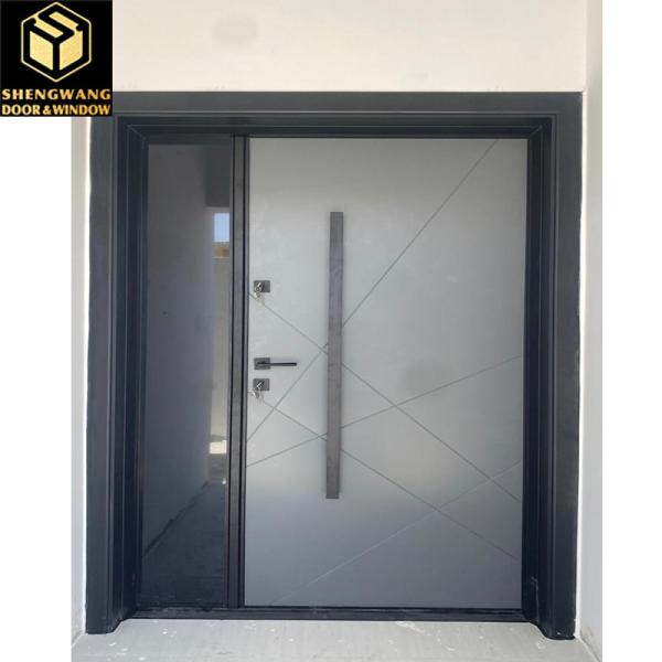 Quality Mortise Lock Glass Aluminium Hinged Door Hotel Hinged Patio Doors for sale