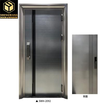 Cina Porta di sicurezza per appartamenti Porta di legno di alluminio insonorizzato Entrata sul mercato in vendita