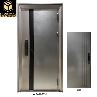 Cina Porta di sicurezza per appartamenti Porta di legno di alluminio insonorizzato Entrata sul mercato in vendita