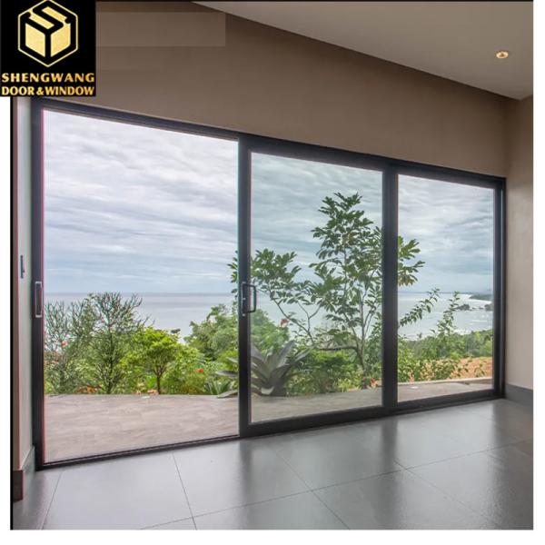 Villa Push Pull Curtain Wall Window Transparent Aluminium Window Sliding Frame