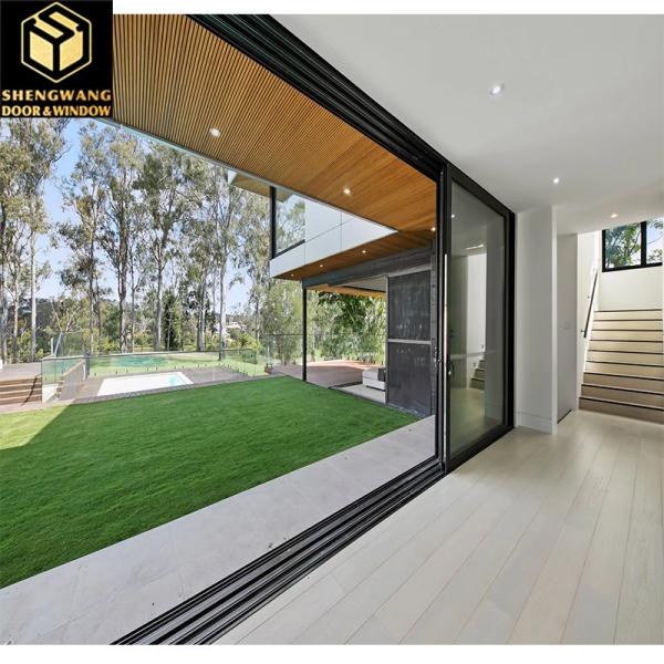Villa Push Pull Curtain Wall Window Transparent Aluminium Window Sliding Frame