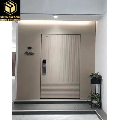 China Sala da pranzo Camera da letto Porta oscillante in acciaio inossidabile Bagno Moda Porta oscillante in metallo for sale