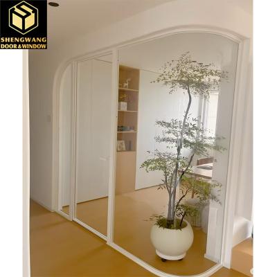 Cina Sala da soggiorno Camera da letto Aluminio Porta a cerniera in vetro Porta a cerniera in alluminio 35 - 45 mm in vendita
