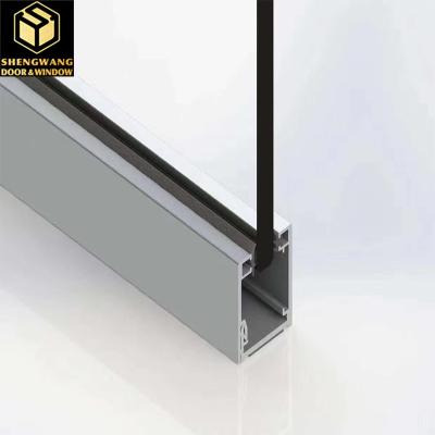 Cina Sala da soggiorno Camera da letto Aluminio Porta a cerniera in vetro Porta a cerniera in alluminio 35 - 45 mm in vendita