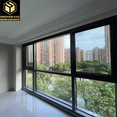 China Janela de parede de cortina de segurança reforçada de alumínio para cozinha for sale