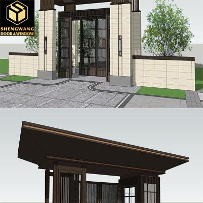 China Sapele Corrosiebestendige Aluminium Kamerdeur Solid Core Door Soundproof Te koop