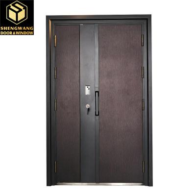 Cina Finitura in polvere antirrubo rivestita con moderne porte d'ingresso in alluminio in vendita