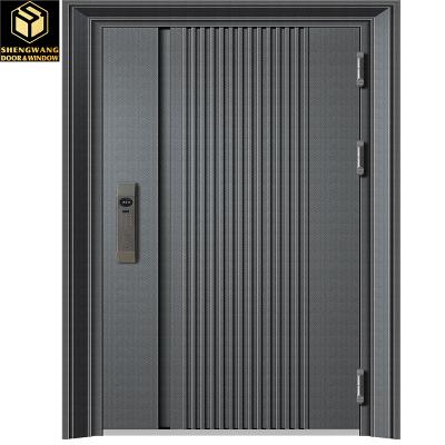 Cina Acque resistenti Chiusura sicura Porta oscillante in acciaio inossidabile Cucina Porta oscillante a sinistra Porta esterna in vendita