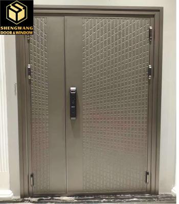 China PU Paint With Gold Aluminum Room Door For OEM Fire Doors Internal for sale
