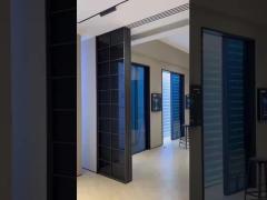 Villa Push Pull Gordijn Wand Venster Doorzichtig Aluminium Venster Schuifkoers