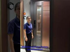Fechamento de porta de jardim de alumínio segura para villa e casa porta de jardim de metal