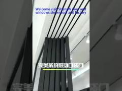 Witte aluminium schuifdeur van glas geïsoleerd glas aluminium geglazuurde schuifdeuren thermische isolatie