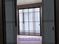 2 shutter aluminum with glass door
